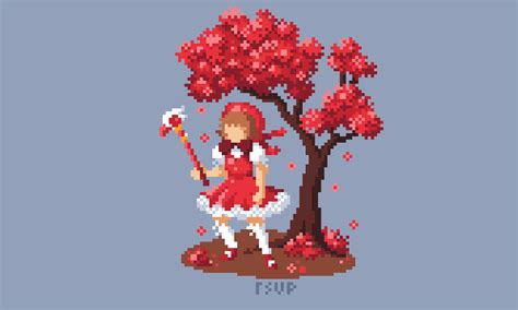 Sakura Cardcaptor Pixel Art Pattern Pixel Art Pixel Art Pattern Pattern Art