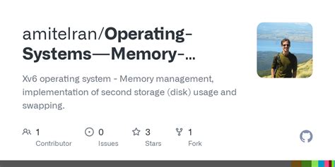 Github Amitelranoperating Systems Memory Management Xv6 Operating