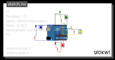 Projek Lampu 4 Wokwi Esp32 Stm32 Arduino Simulator