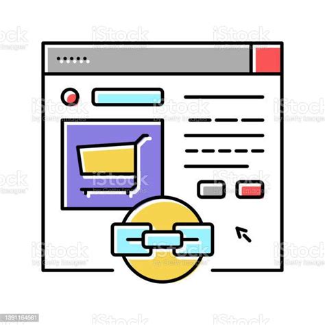 전자 상거래 링크 건물 색상 아이콘 벡터 일러스트레이션 0명에 대한 스톡 벡터 아트 및 기타 이미지 0명 개선 검색 엔진