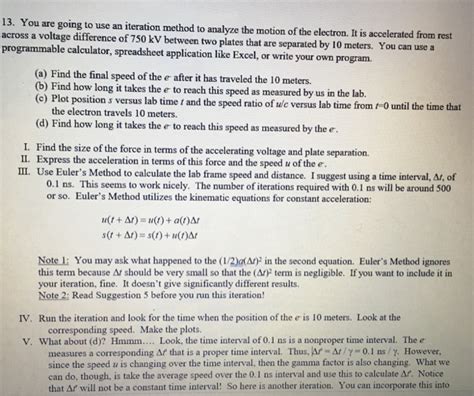 solved 13 you are going to use an iteration method to