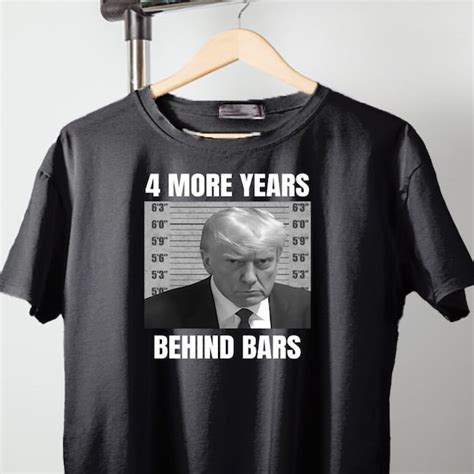 Trump Behind Bars T Etsy
