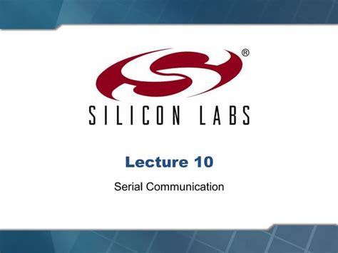 lecture 10 serial communication ppt computer networking computing