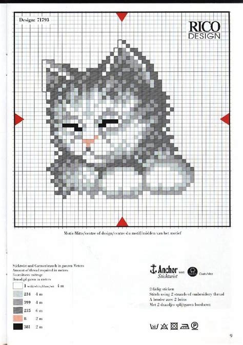 Вышитые крестиком открытки Поперечные кошачьи стежки Рождественская вышивка крестом