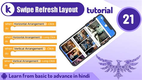 Kodular Swipe Refresh Layout Design And Block Tutorial Kodular Tutorial Tutorial No21 Youtube