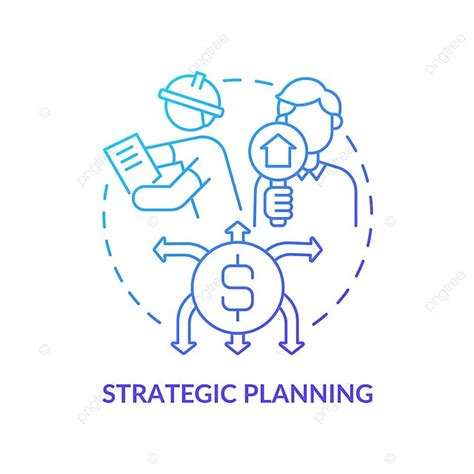 Strategic Planning Blue Gradient Concept Icon Template Download On Pngtree