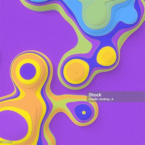 컬러 슬라이스 모양의 트렌디 한 추상 패턴 디지털 일러스트를 렌더링하는 3d 다채로운 기하학적 배경 0명에 대한 스톡 사진 및 기타 이미지 Istock