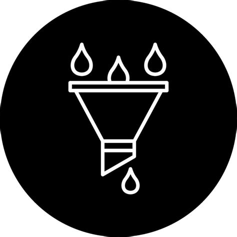 Water Filtering Funnel Icon Line Circle Inverted 67348133 Vector Art At Vecteezy