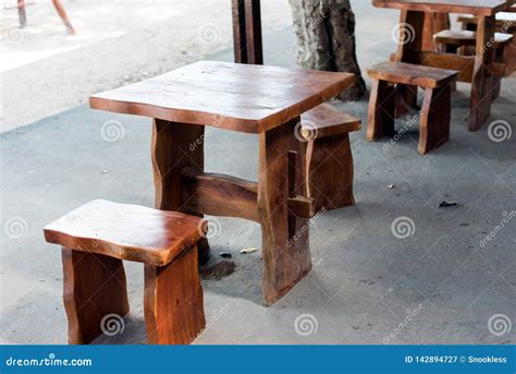 Small Handmade Table Stock Image Image Of Design Coffee 142894727
