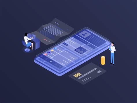 Premium Vector Data Analytics Isometric Illustration Lineal Color Suitable For Mobile App