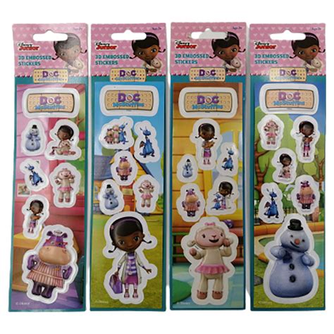 Disney Doc Mcstuffins 3d Embossed Sticker Assorted 1pc Buy At