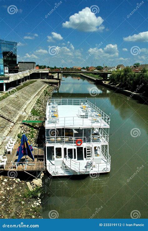 Raft Restaurant On The River Begej Zrenjanin Serbia Editorial