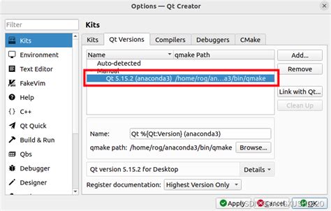 Ubuntu Qt No Suitable Kits Can Be Found的解决方法ubuntu Qt No Suitable Kits