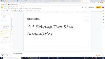 Solving Two Step Inequalities Lesson And Video By Math With Mullins