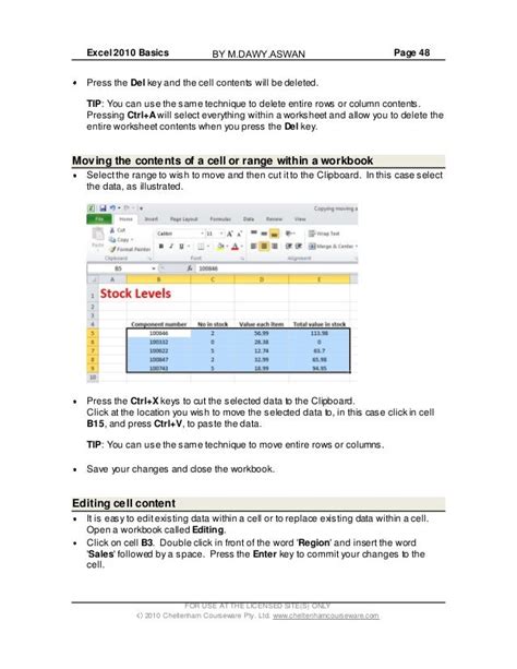 module 4 excel2010