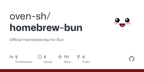 GitHub Oven Sh Homebrew Bun Official Homebrew Tap For Bun