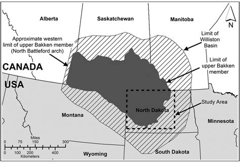 Location Map Of The Williston Basin Hatched And Depositional Area Of