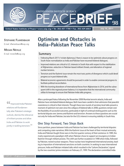 India Pakistan Talks Pdf Indiapakistan Relations Pakistan