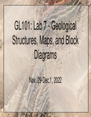 GL Lab Geological Structures Maps And Block Diagrams Pdf GL Lab Geological