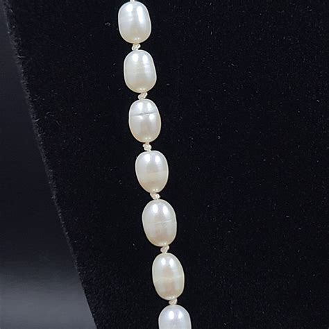 14k Gold Freshwater Pearl Necklace 33 14 Gem