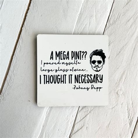 A Mega Pint Johnny Depp Quote 10oz Stainless Steel Wine Travel Tumbl