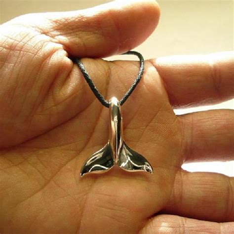 Whale Tail Necklace Classic Sterling Silver Jewelry Whale Etsy