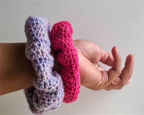 Crochet Squishy Scrunchie Pattern Weave Crochet