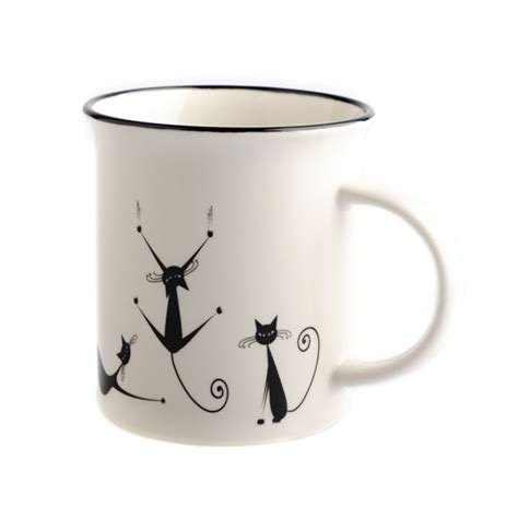 31 Hrnek porcelánový s kočkami Cats Nero 310 ml neuveden