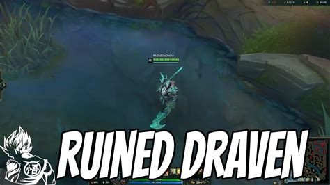 Ruined Draven Skin Spotlight Pre Release League Of Legends Youtube