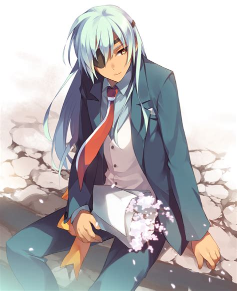 Safebooru Dark Skin Eyepatch Flower Formal Inazuma Eleven Inazuma