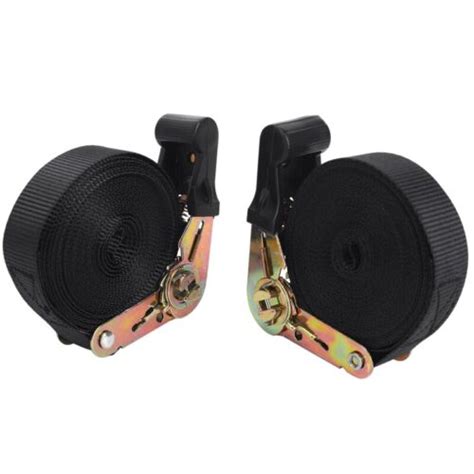 1X Paquet de 2 Sangles D Arrimage à Cliquet de 20 Pieds Sangles à