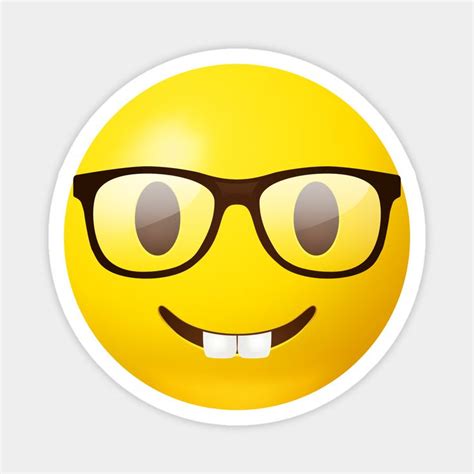 Nerd Face Emoji By Vilmos Varga Nerd Emoji Geek Squad