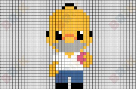 Pixel Art Simpsons Easy
