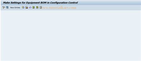 Occm1 Sap Tcode Equip Bom Settings For Cc