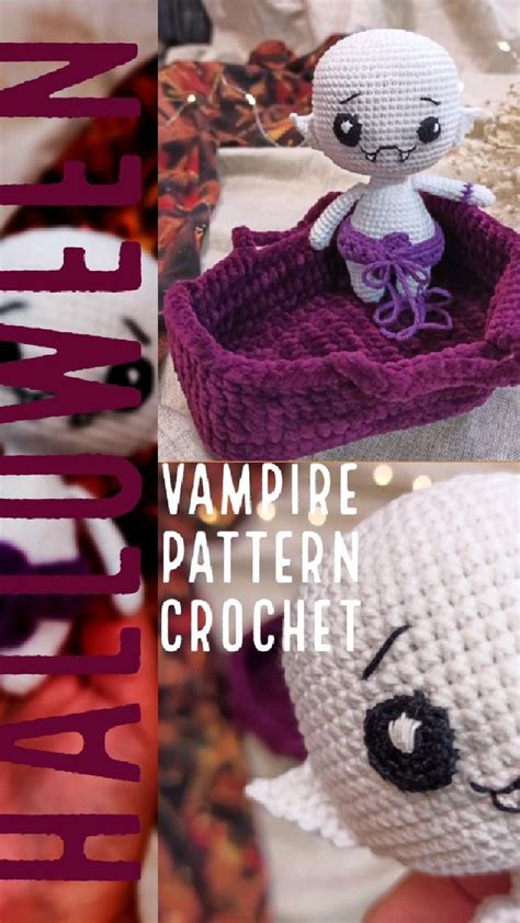 Vampire Pattern Crochet Vampire Halloween Vampire Toy Вязаные