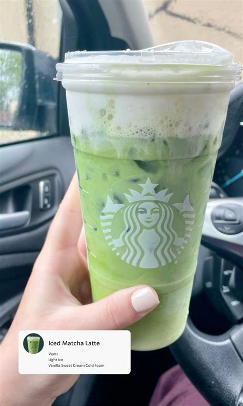 My Favourite Way To Order A Matcha🍵 Starbucks Iced Vanilla Matcha