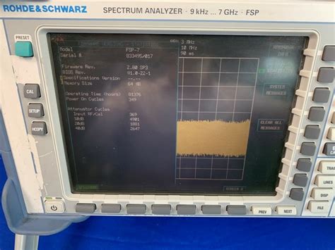 Rohde And Schwarz Fsp7 7 Ghz Spectrum Analyzer For Sale Online Ebay
