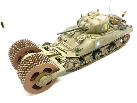 Stl File T1e5 Experimental Mine Exploder Sherman Conversion Kit 🪖 ・3d