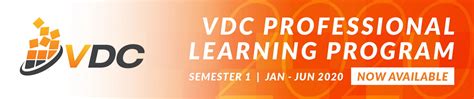 2020 VDC Professional Learning Program Released VDC