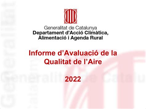Asociación APQUIRA Informe dAvaluació de la Qualitat de lAire 2022