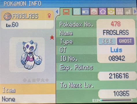 Pokemon Froslass Shiny