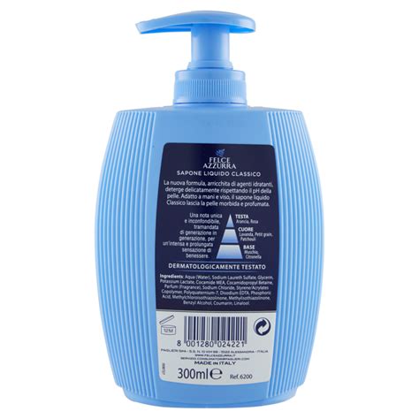 Sapone Felce Azzurra Liquido Classico Profumo Inconfondibile Ml GME FOOD
