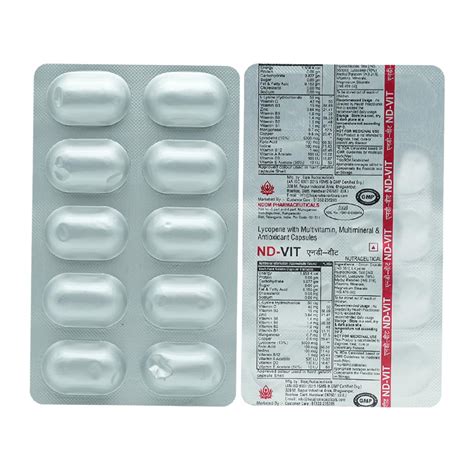 Nd Vit Strip Of Capsules Amazon In Health Personal Care