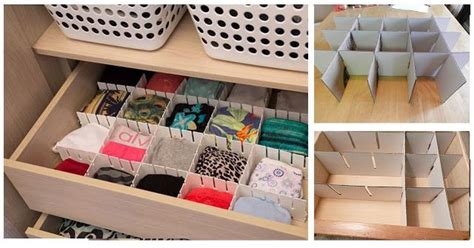 Customização Aprenda a Fazer Divisórias de papelão para Gavetas Sem Gastar Dinheiro Agulha de