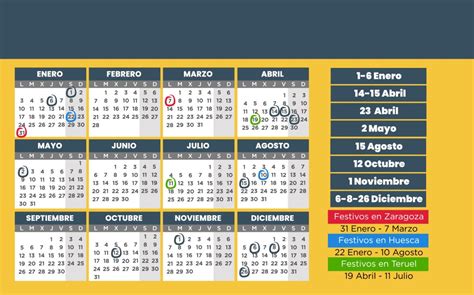 Estos son todos los puentes y festivos del año 2022 en Aragón