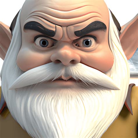 Centered Central Focus Doc Dwarf From Snow White Disney Animation