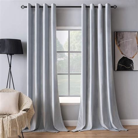 MIULEE Tende Velluto Bianco Grigiastro Per Interni Tenda Moderne