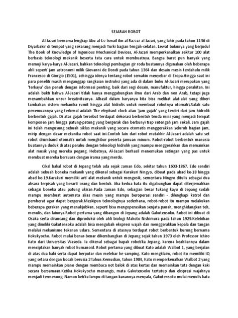 Sejarah Robotika Di Dunia Pdf