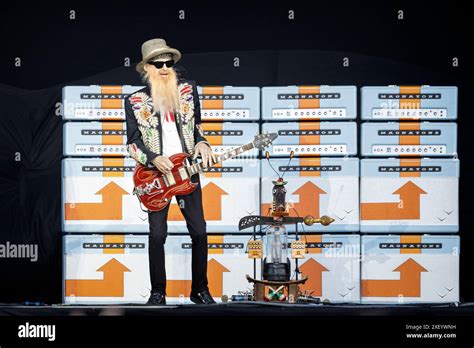 Oslo Norway Th June The American Rock Band Zz Top Perform A Live Concert During The