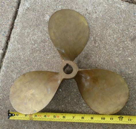 Antique Brass Propeller Hywinco Hyde Windlass Co 13 2004736129